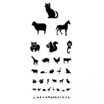 Oční test zvířatka - Pure dámské triko | MyShirt.cz