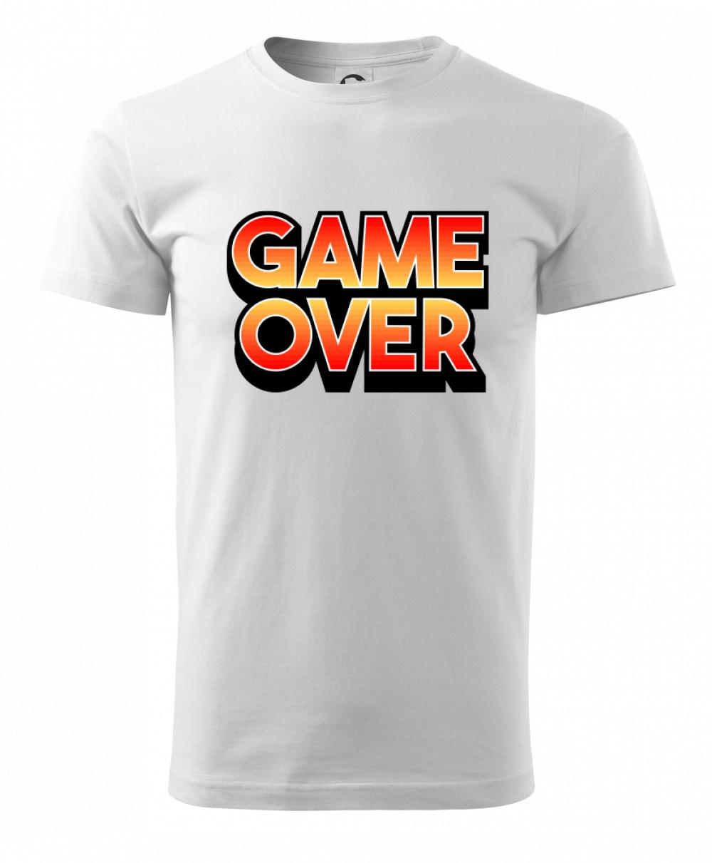 Game over - nápis barevný - Heavy new - triko pánské | MyShirt.cz