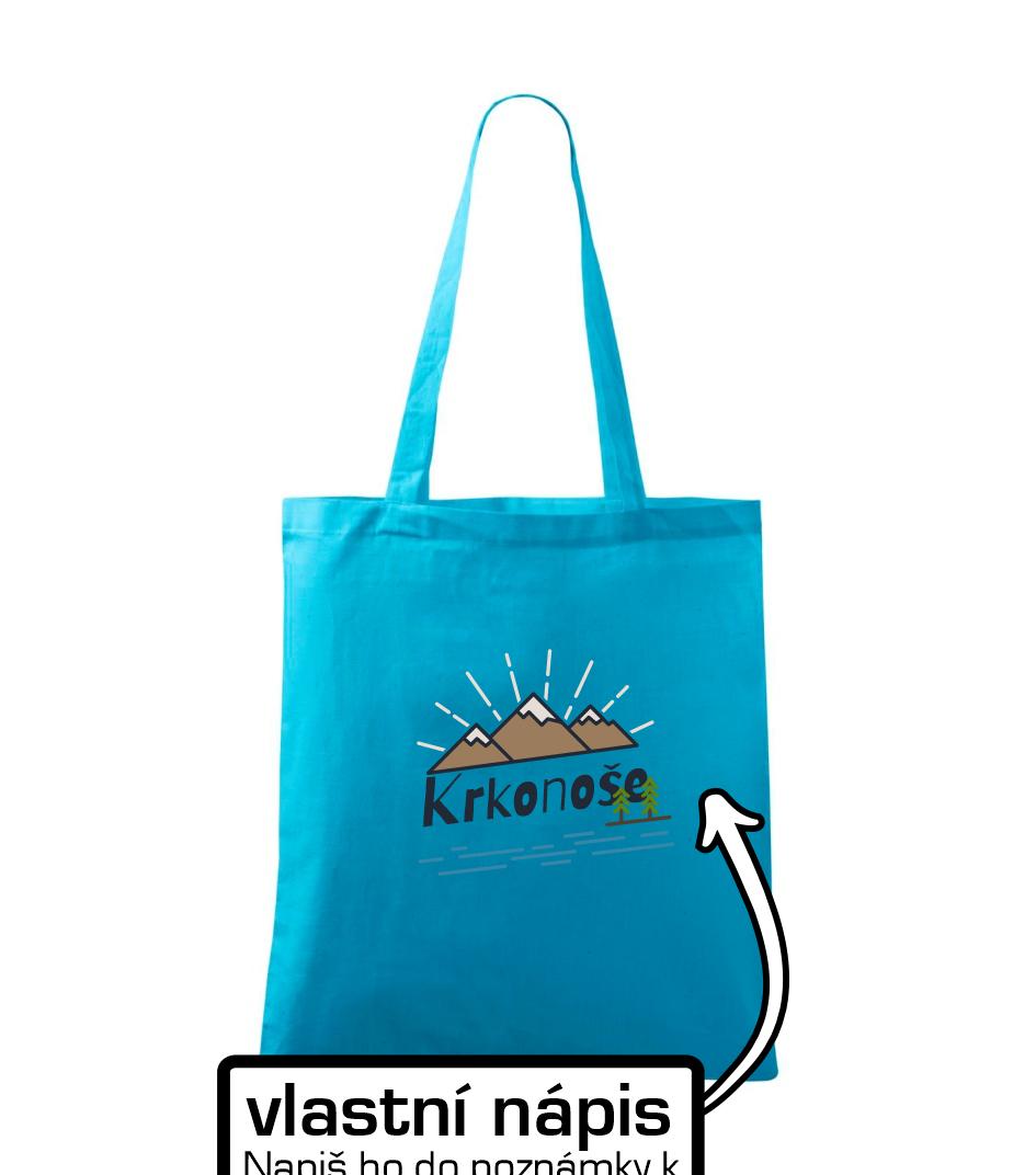 Kreslené hory - vlastní nápis - Taška malá | MyShirt.cz