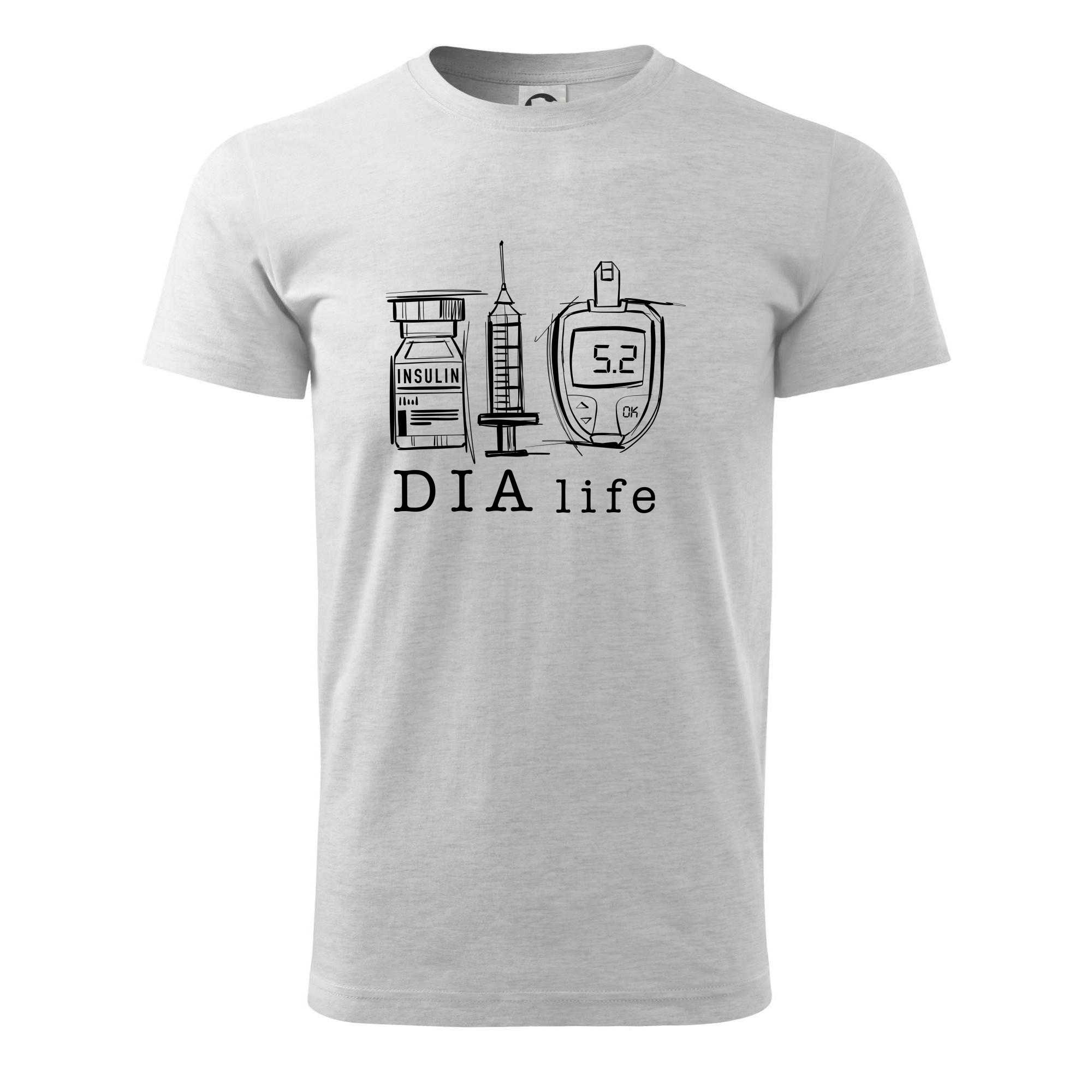 D I A life - kreslený insulin injekce a glukometr - Triko 5XL extra ...