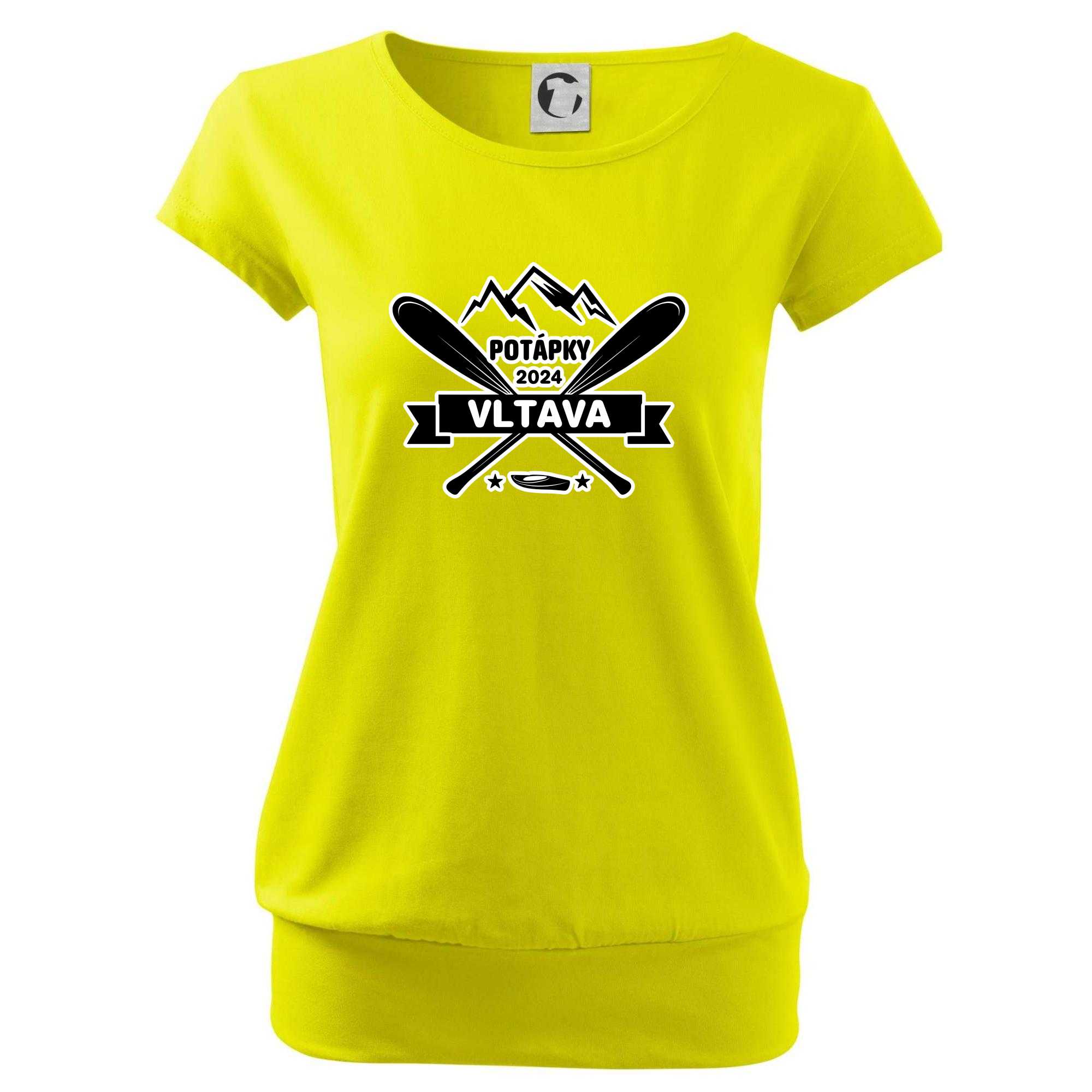 Na vodu - pádla hory (vlastní nápis) - Volné triko city | MyShirt.cz