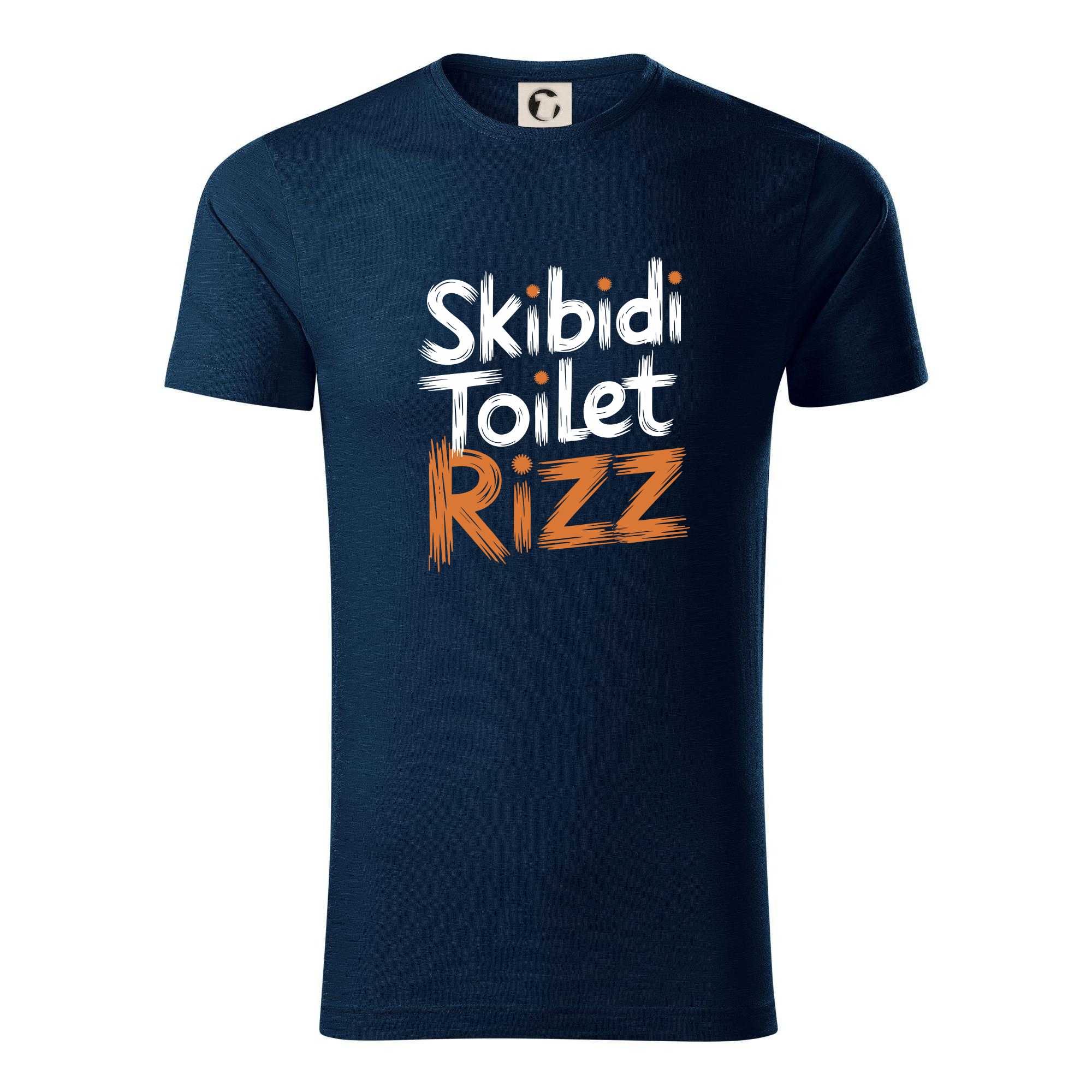 Skibidi Toilet Rizz nápis - Triko z organické bavlny | MyShirt.cz