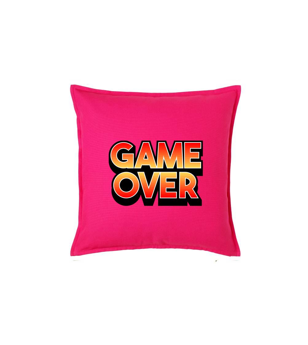 Game over - nápis barevný - Polštář 50x50 | MyShirt.cz