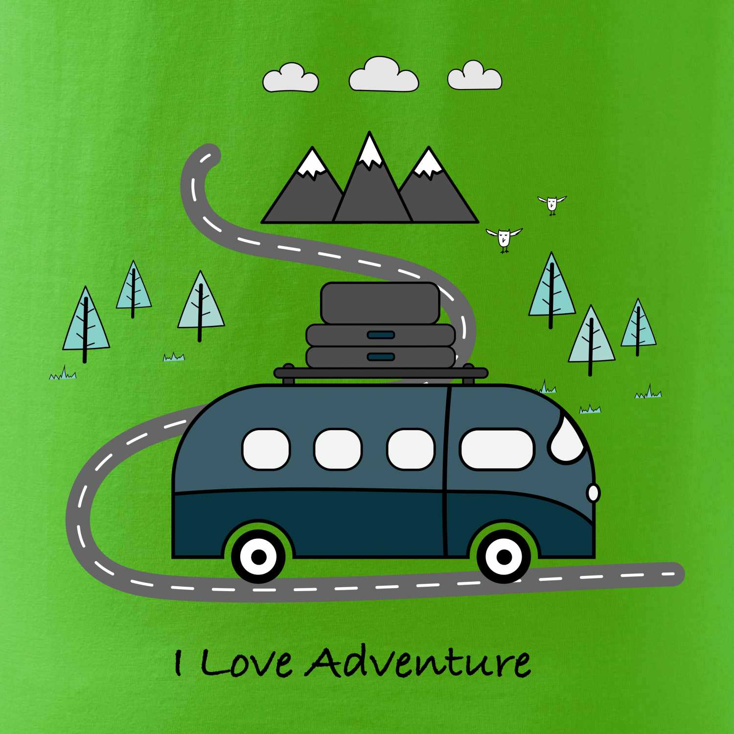 Cesta přírodou I love Adventure - Taška malá | MyShirt.cz