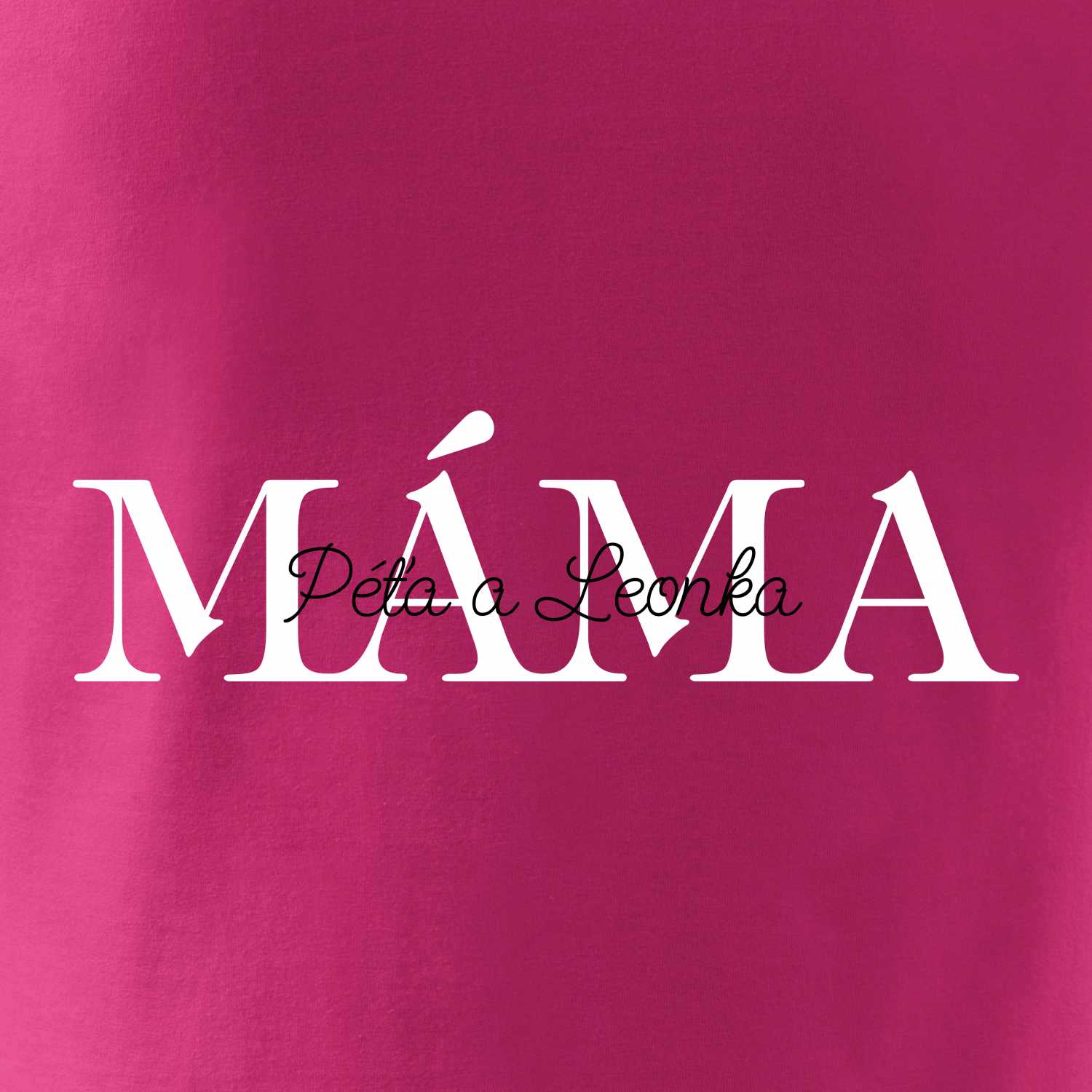 Máma - Tiskací nápis se jmény dětí - Dámské tílko | MyShirt.cz