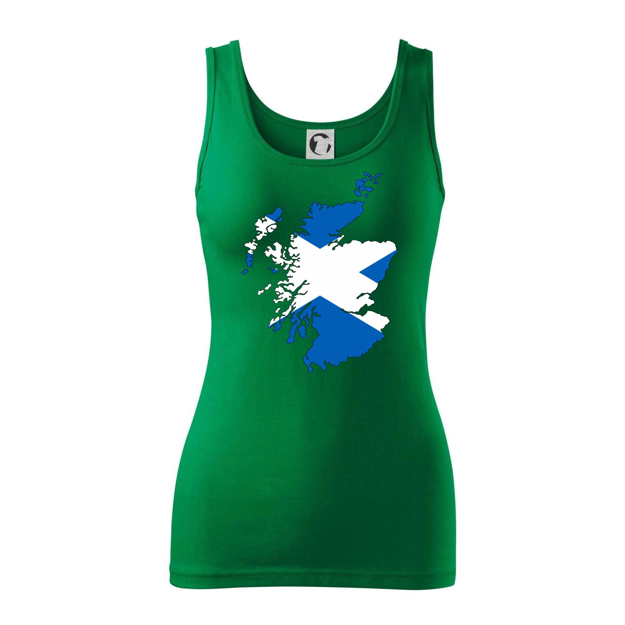 Skotsko mapa - Dámské tílko | MyShirt.cz