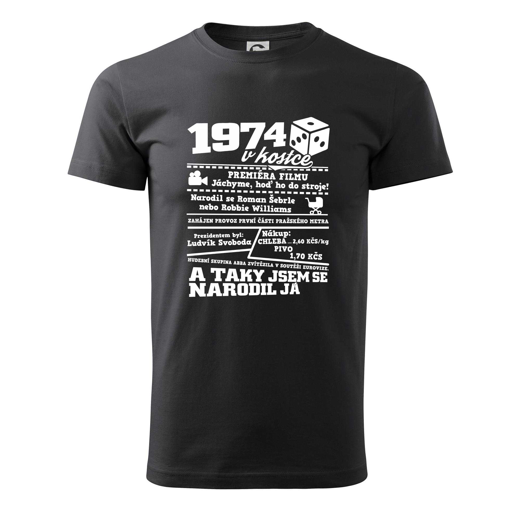 1974 v kostce - Klasické pánské triko | MyShirt.cz
