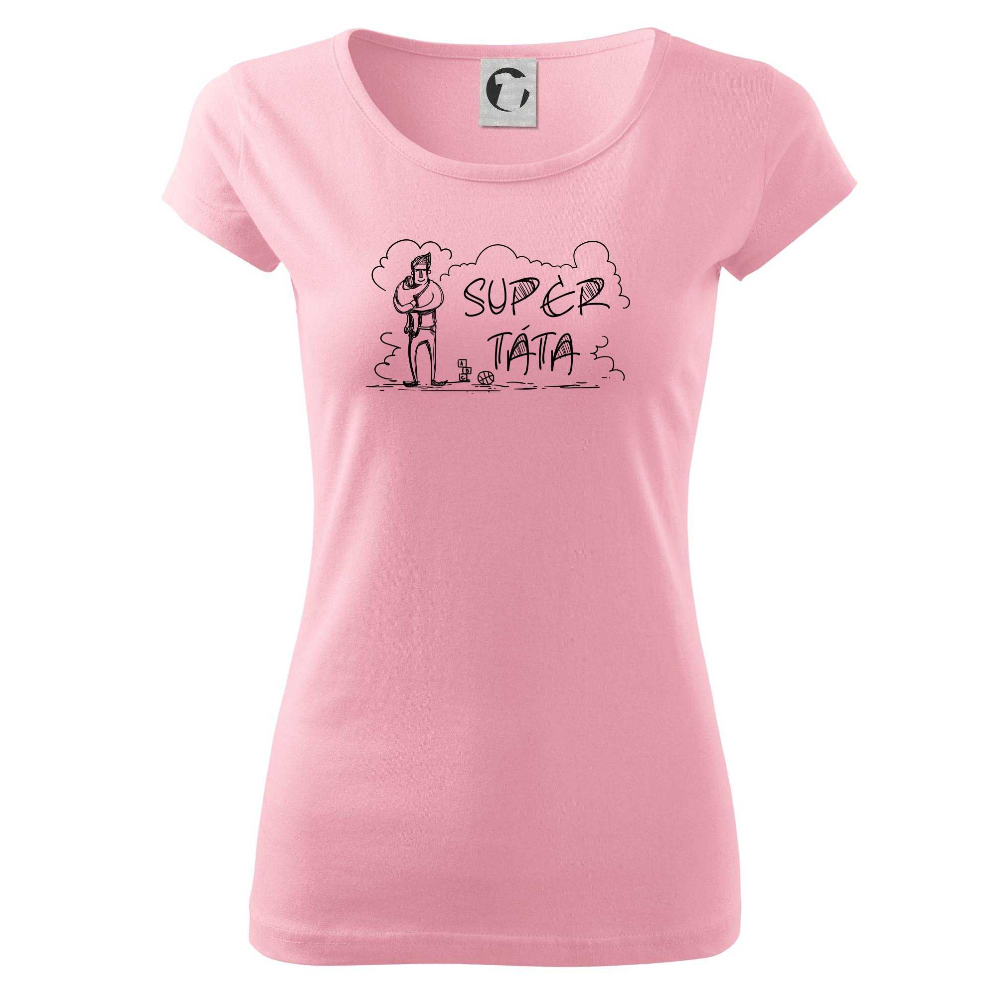 Kreslený nápis super táta - Pure dámské triko | MyShirt.cz