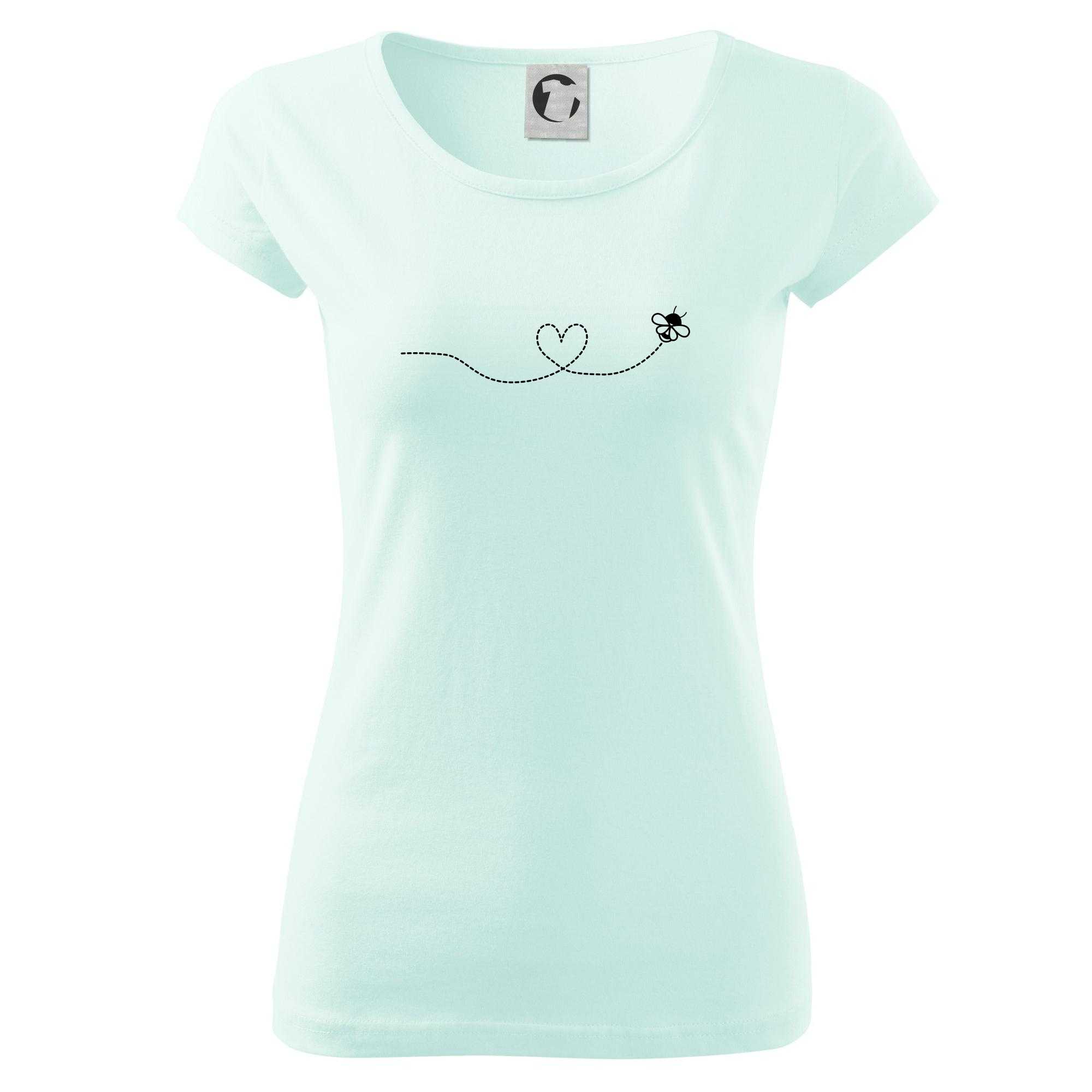 Dráha letu včely - srdce - Pure dámské triko | MyShirt.cz