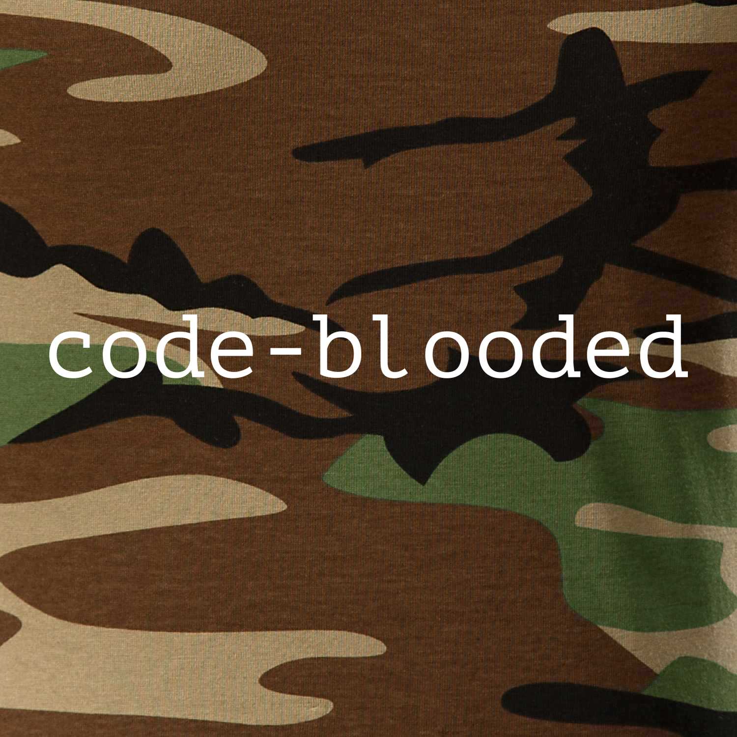 Code blooded - Dámské maskáčové triko | MyShirt.cz
