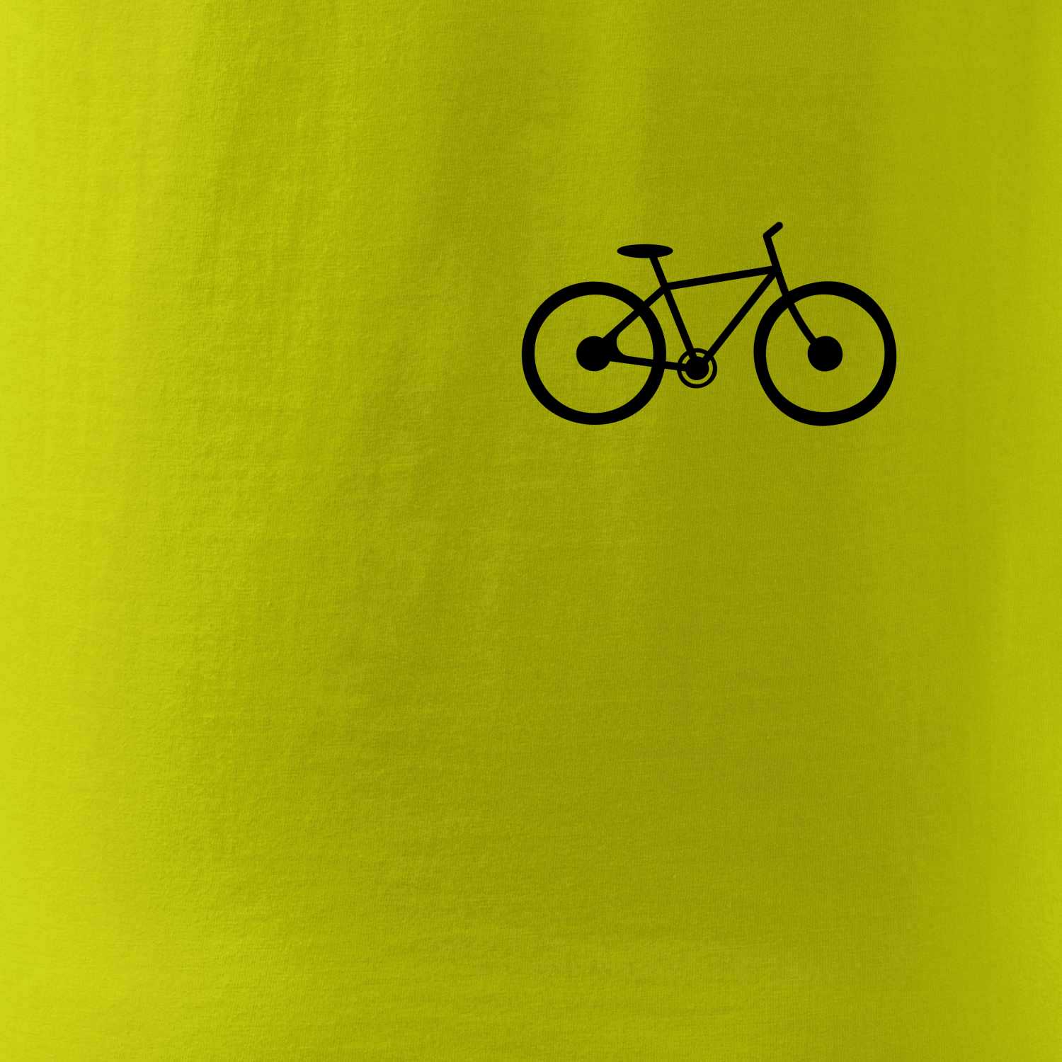 Obrázek kola na prsu horské kolo - Klasické pánské triko | MyShirt.cz