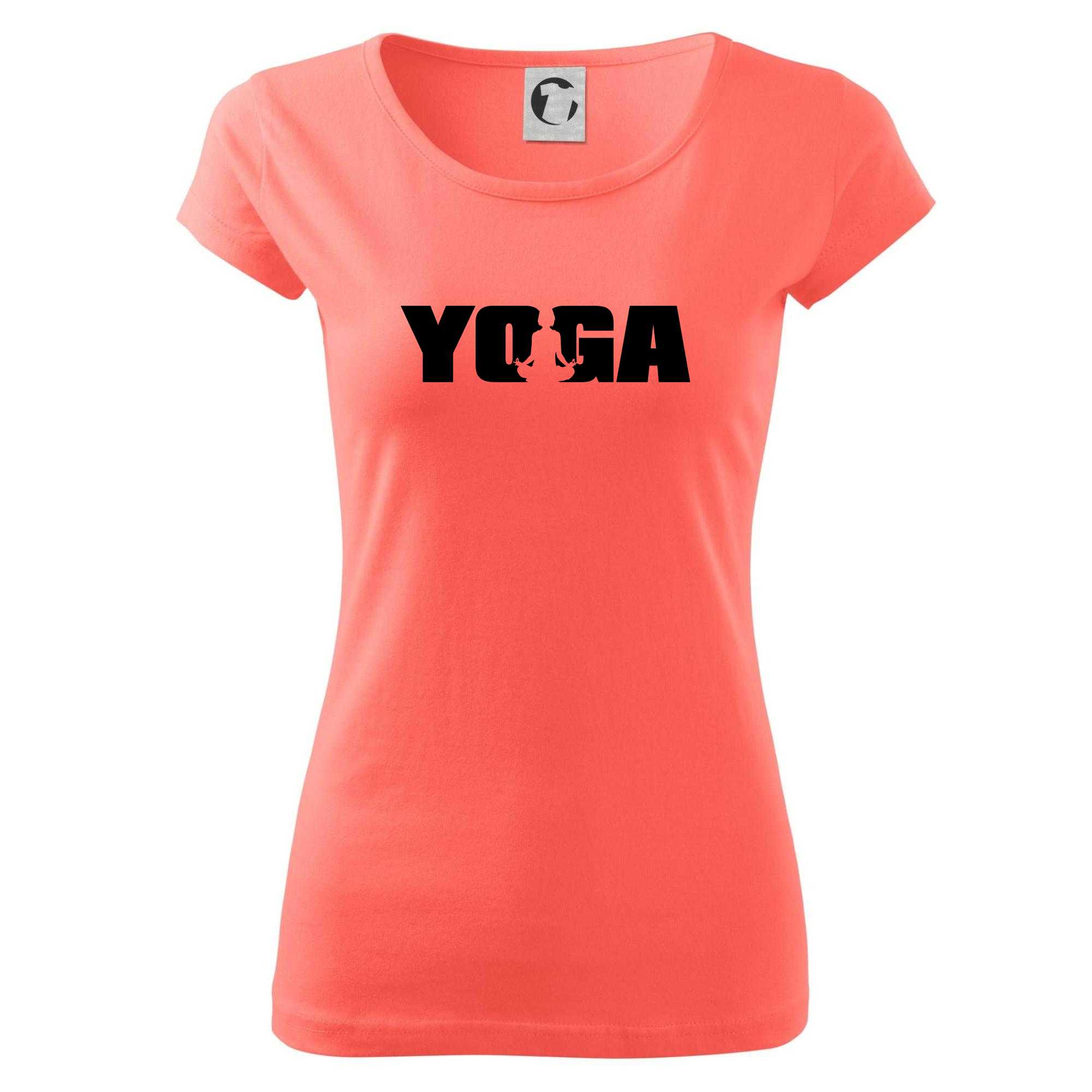 Yoga nápis - Dámské triko Pure | MyShirt.cz