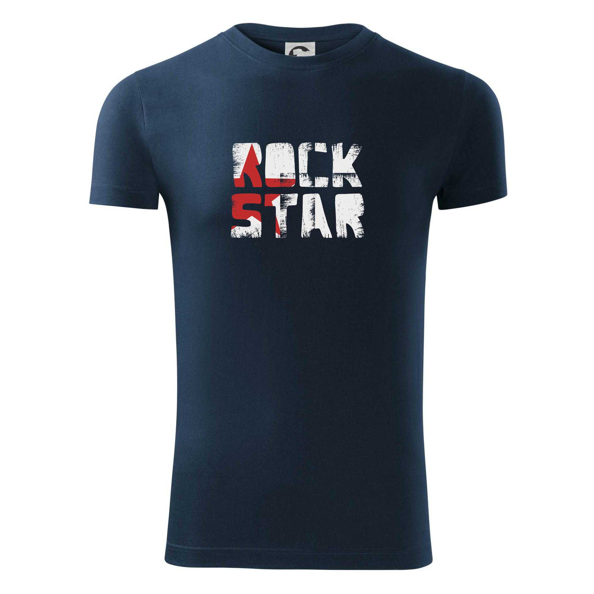 Rock star nápis - Viper FIT - Pánské zůžené tričko | MyShirt.cz