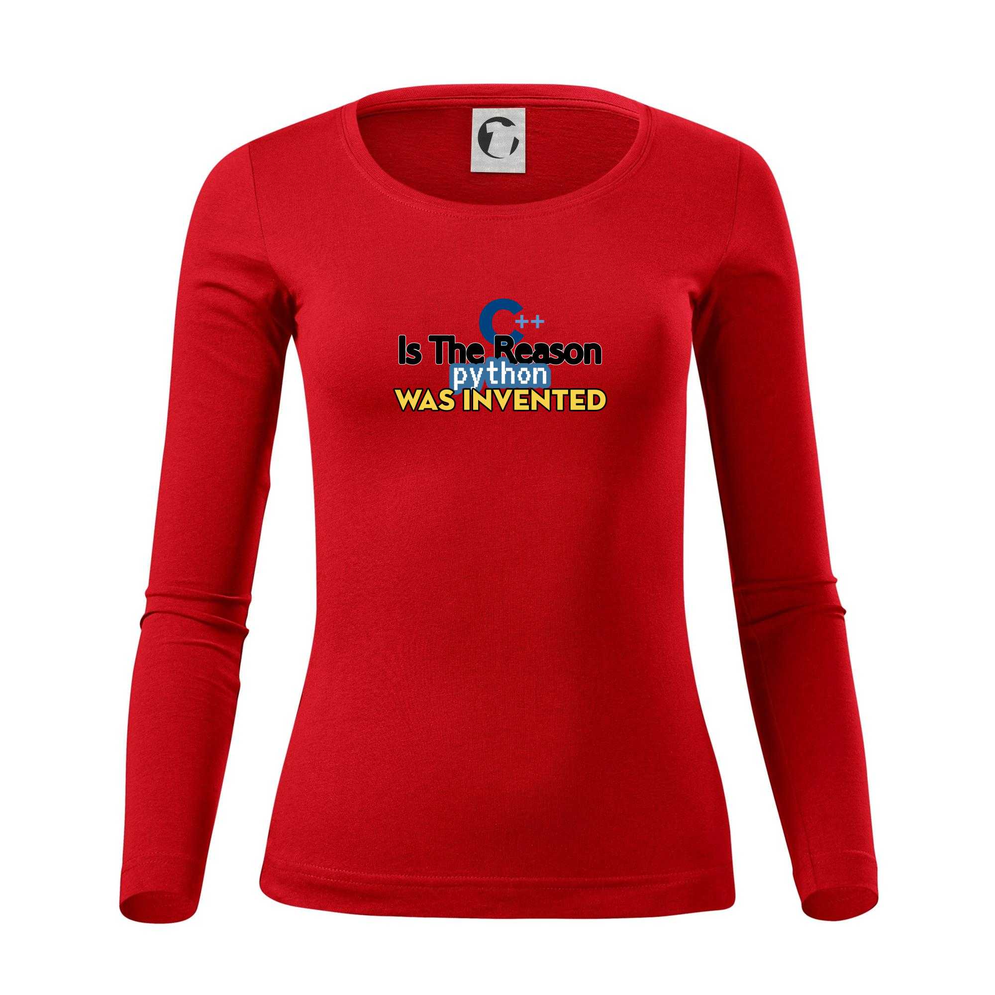 C++ Is The Reason Python Was Invented - Dámské triko FIT-T LS | MyShirt.cz C++ Is The Reason Python Was Invented - Dámské triko FIT-T LS | MyShirt.cz