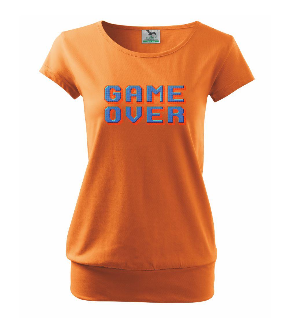 Game over - arcade napis - Volné triko city | MyShirt.cz