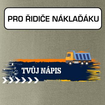 Stavba - vlastní nápis - náklaďák - Triko 5XL extra velké | MyShirt.cz