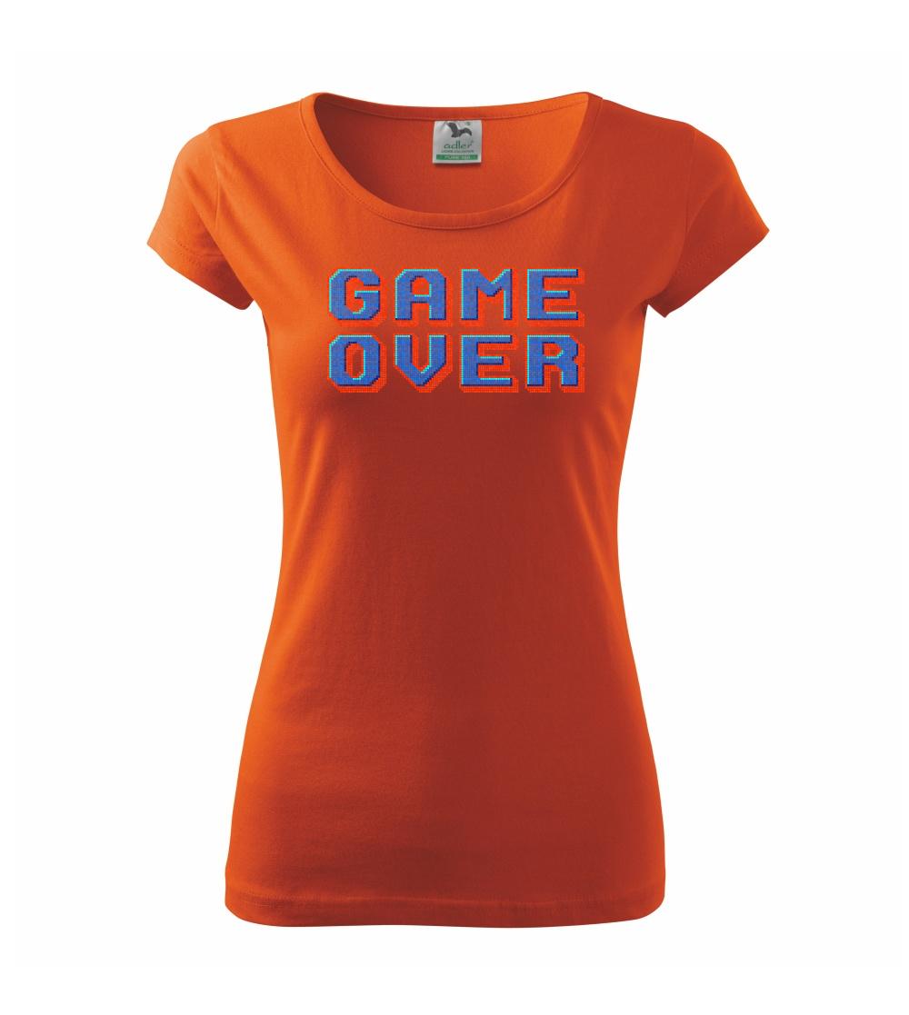 Game over - arcade napis - Pure dámské triko | MyShirt.cz