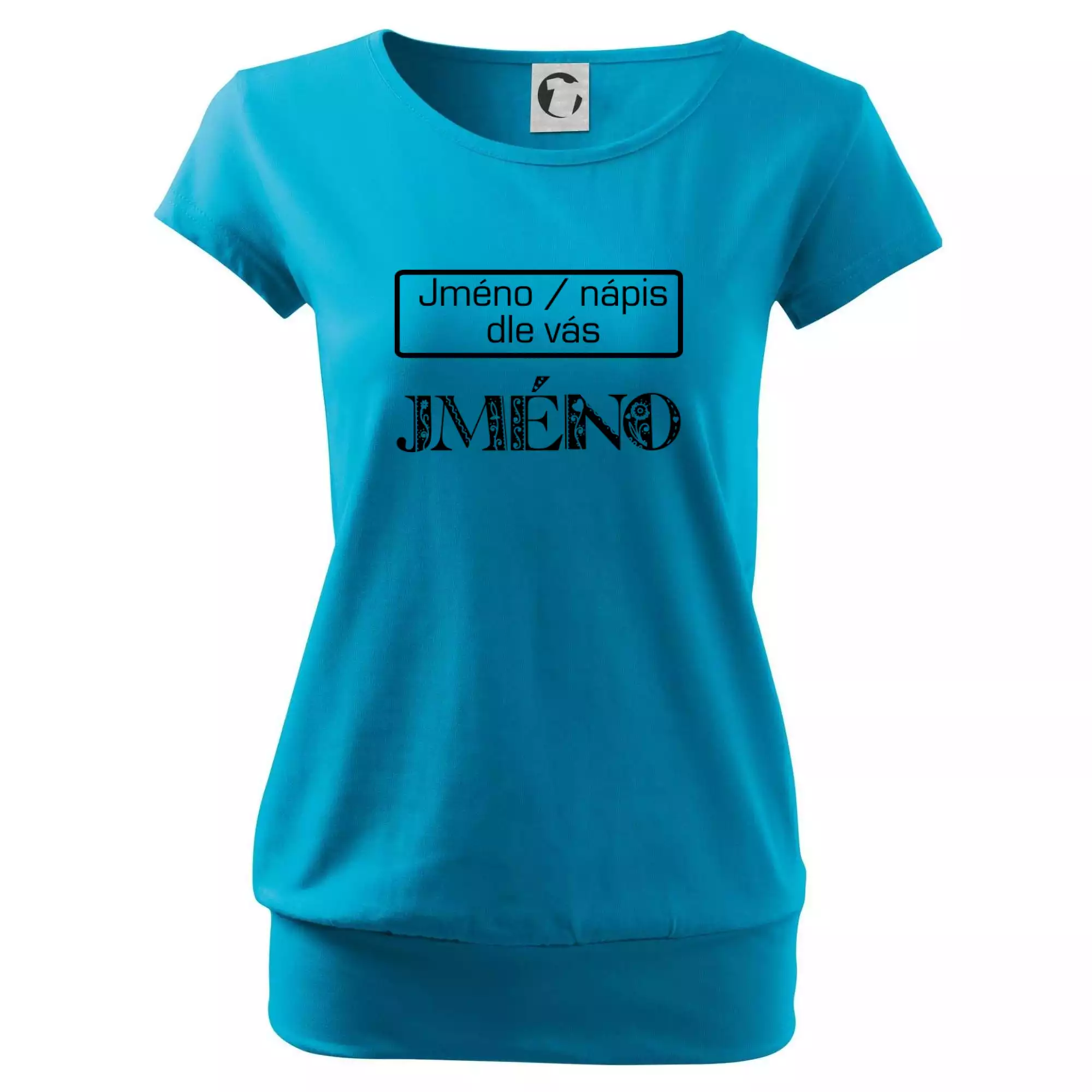 Folklor - jméno - nápis - Volné triko city | MyShirt.cz